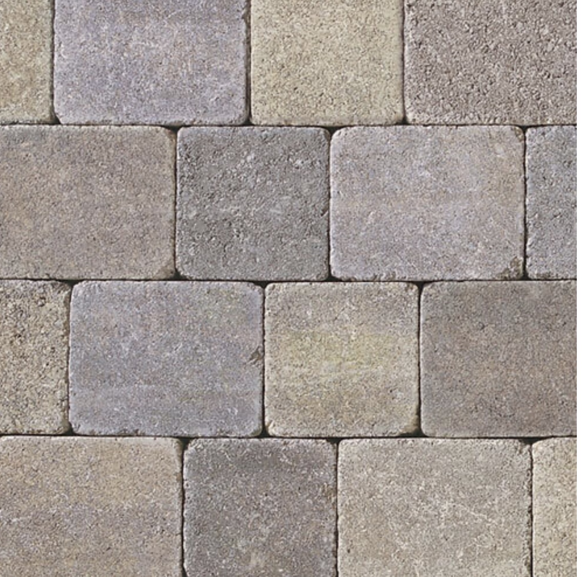 Tobermore Tegula Trio Block Paving - Cedar - Port Stone