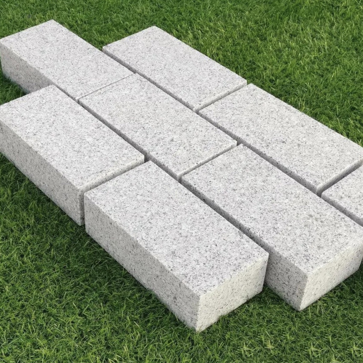 Silver Grey Flamed Granite Sets - Edging - Port Stone